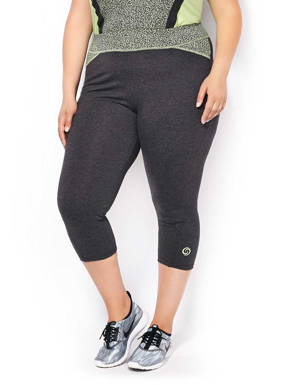 Go Activezone Performance Plus Size Legging Capri Penningtons