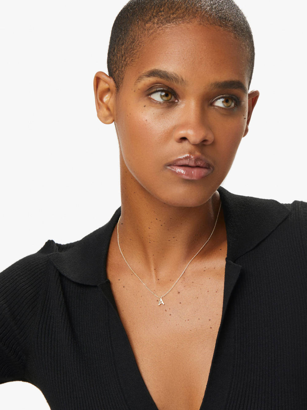 Gold Initial Necklace - Letter Necklace - A - Penningtons