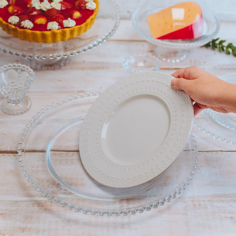 Pearl Collection Crystal Charger Plate 32cm Set of 2 - Penningtons