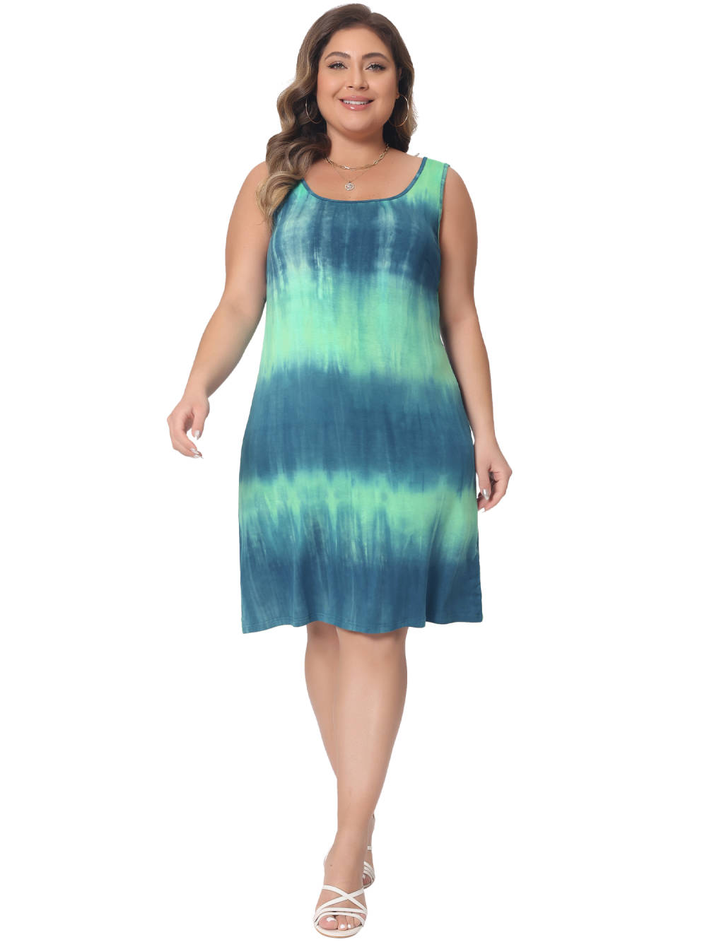 Agnes Orinda - Tie Dye Sleeveless Summer Dresses - Penningtons