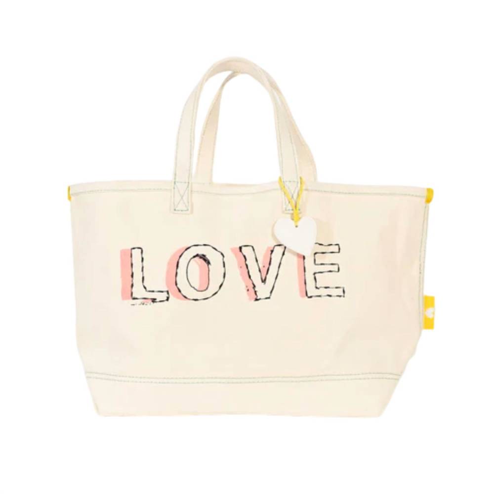 KERRI ROSENTHAL - Too Da Loo Tote Love Me Two Times Canvas Bag ...