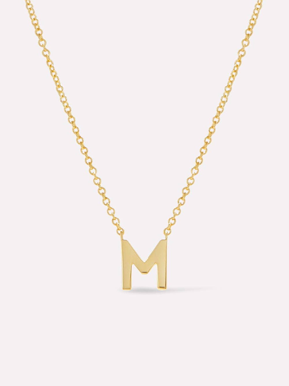 Gold Initial Necklace - Letter Necklace - M - Penningtons