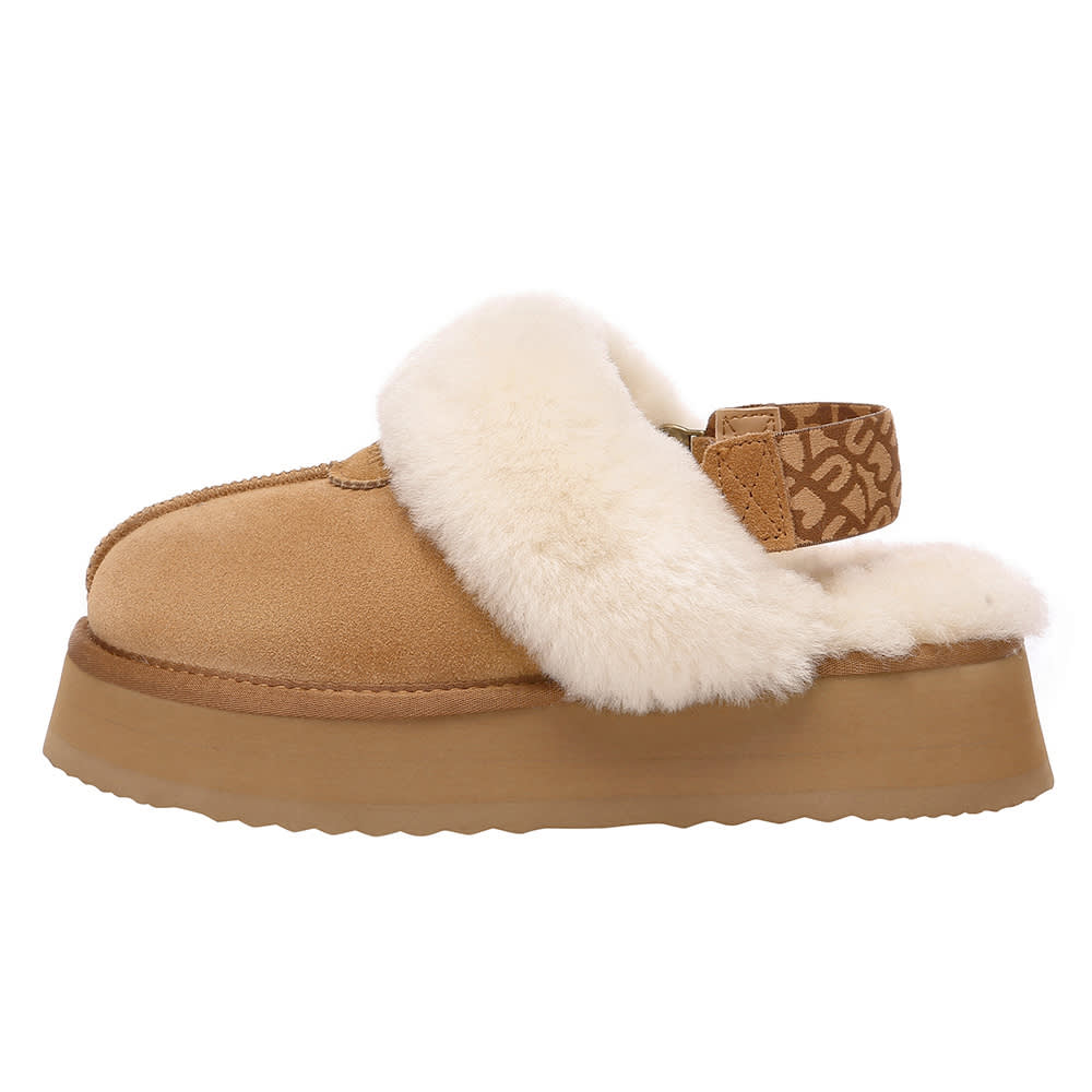 EVERAU Australia Women Wagtail Removable Strap Platform Slippers ...
