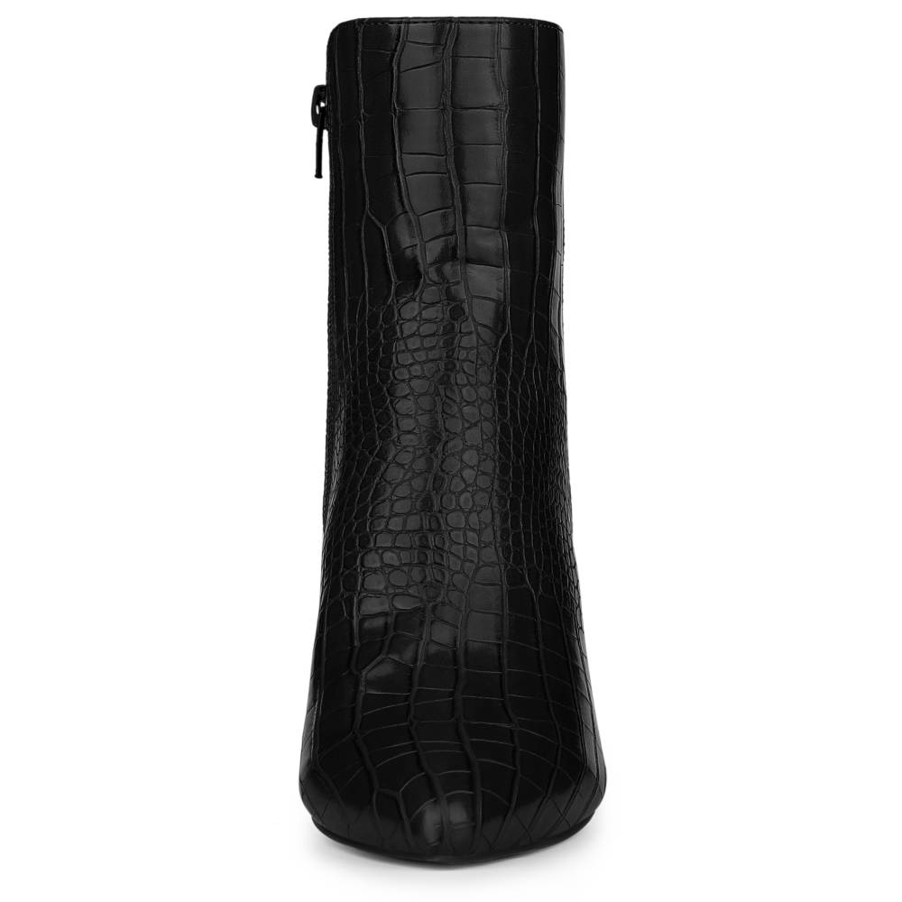 Allegra K - Printed Pointed Toe Work Ankle Boots - Penningtons