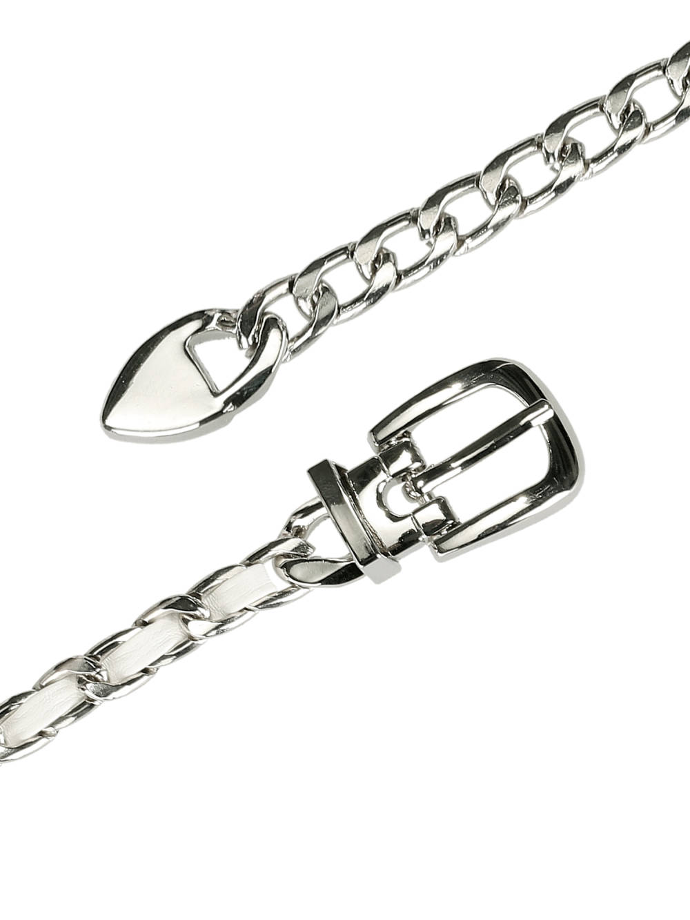 Allegra K- Strass Sparkle Chain Ceinture Taille Plus Argenté - Penningtons