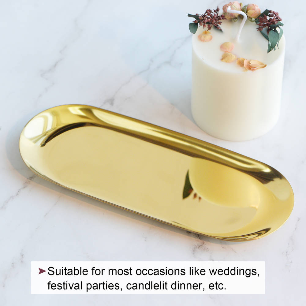 Cheibear- 9inch Stainless Steel Oval Plate Decor - Penningtons