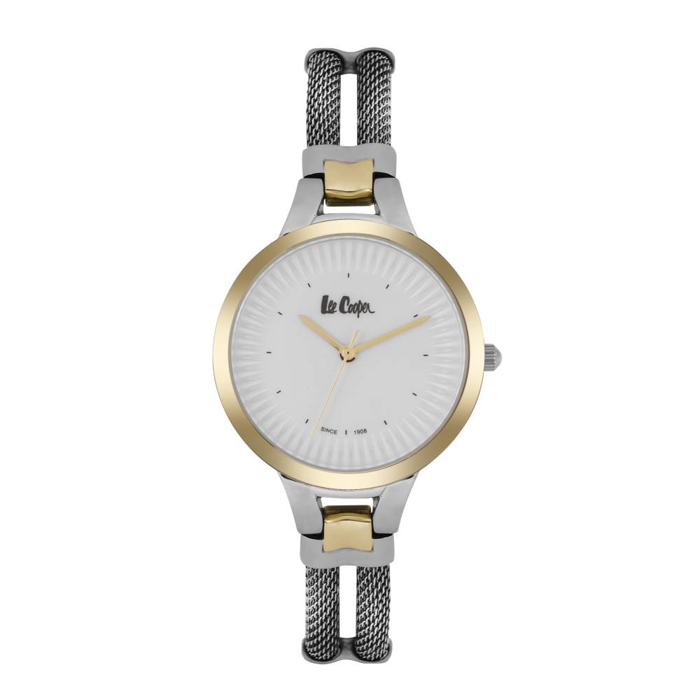 LEE COOPER-Women's Silver 34mm watch w/White Dial - Penningtons