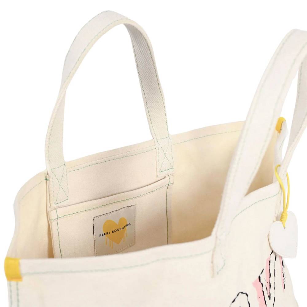 KERRI ROSENTHAL - Too Da Loo Tote Love Me Two Times Canvas Bag ...
