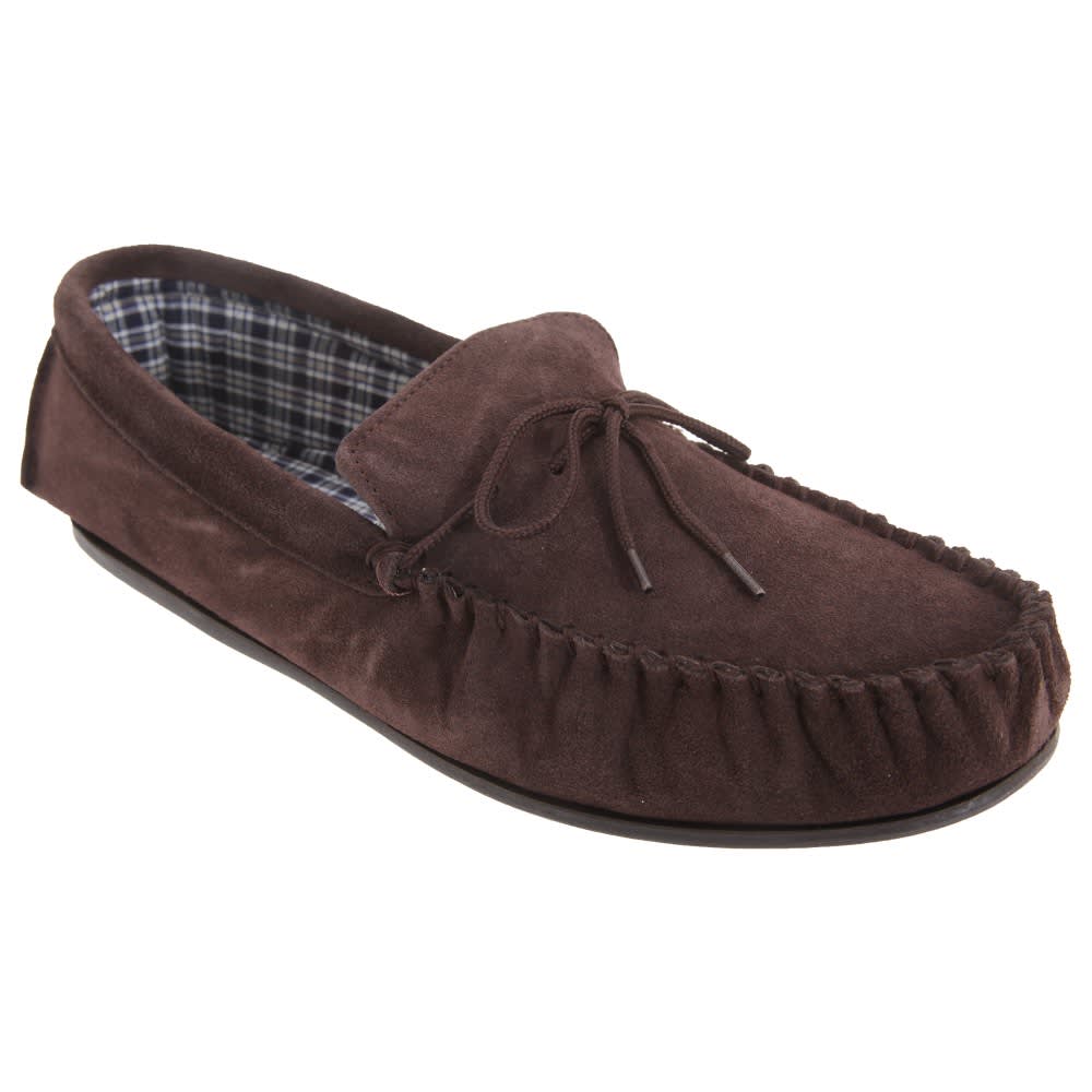 Mokkers - Mens Bruce Real Suede Moccasin Slippers - Penningtons