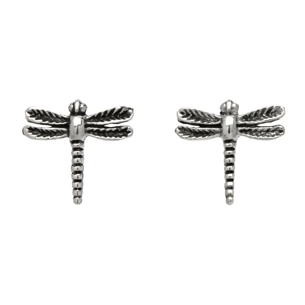 Ag Sterling - Sterling Silver Dragonfly Stud Earrings - Penningtons