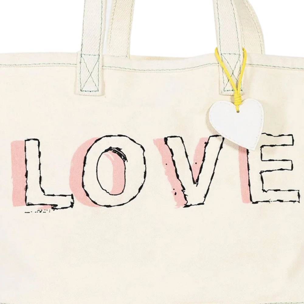 KERRI ROSENTHAL - Too Da Loo Tote Love Me Two Times Canvas Bag ...