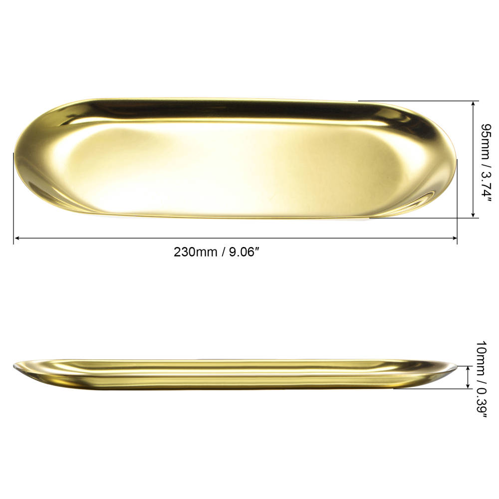 Cheibear- 9inch Stainless Steel Oval Plate Decor - Penningtons