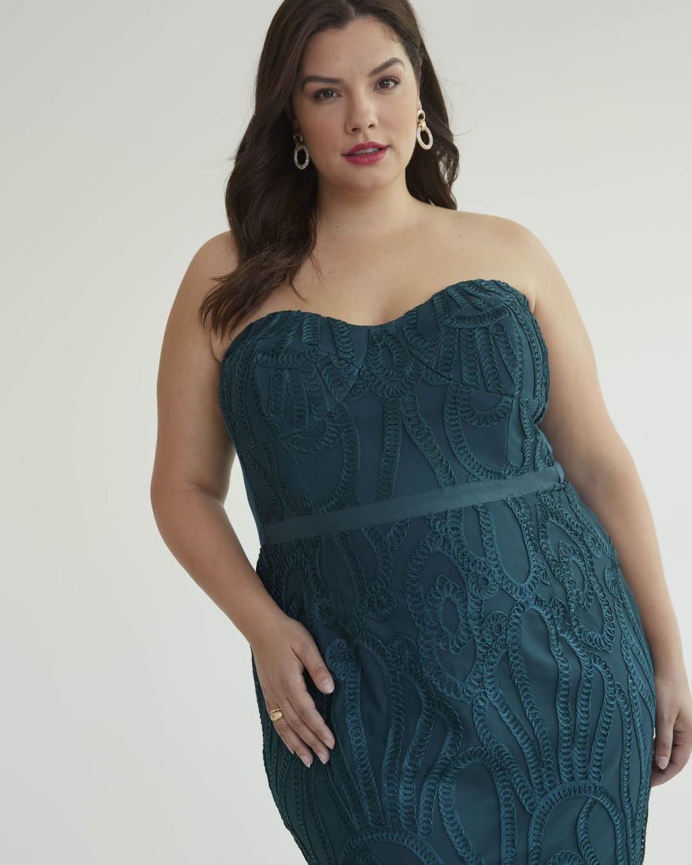 Antonia Straight Dress with Removable Straps - City Chic | Penningtons