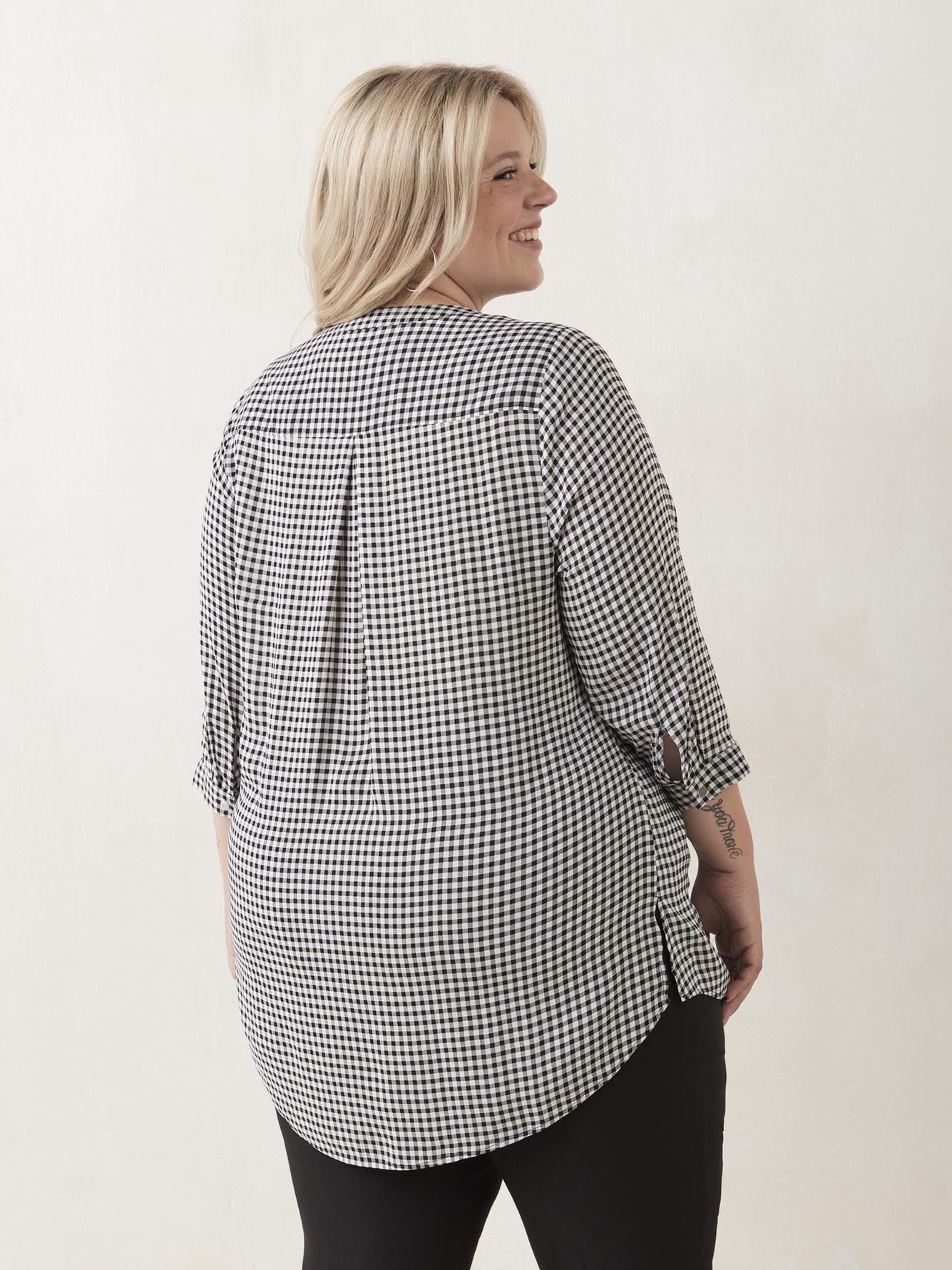 Printed Split-Neck Tunic with 3/4 Sleeves | Penningtons