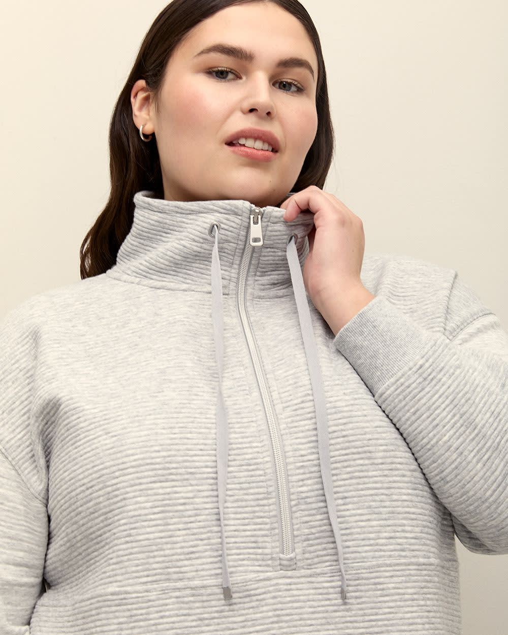 Ottoman Mock-Neck Long Tunic - Active Zone | Penningtons