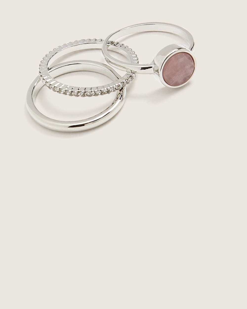 Stackable Mixed Stone Rings, Set of 3 - In Every Story | Penningtons