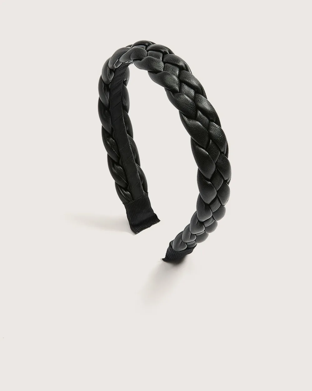 Faux Leather Braided Headband | Penningtons