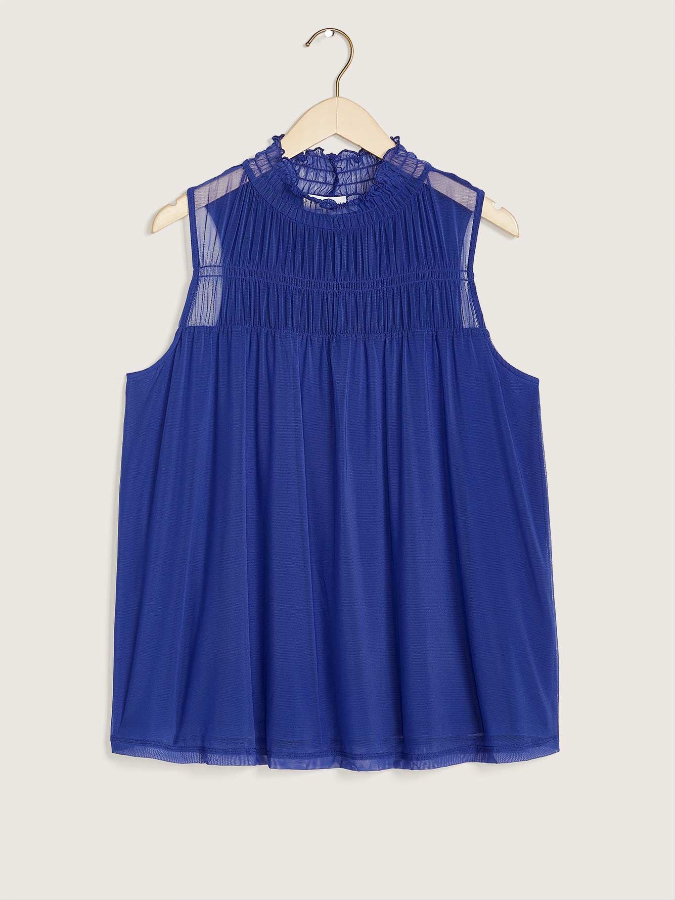 Mesh A-Line Sleeveless Top - Addition Elle | Penningtons