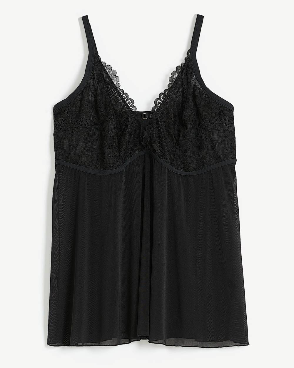 Black Lace and Mesh Babydoll - Déesse Collection | Penningtons