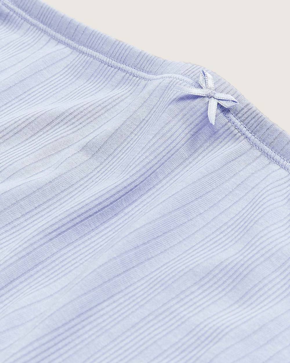 Solid Variegated Rib Brief with Bow - ti VOGLIO | Penningtons