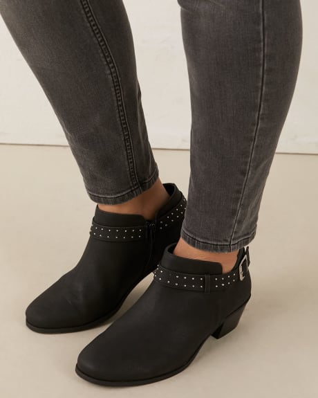 Extra Wide Width Studded Ankle Booties - Addition Elle | Penningtons