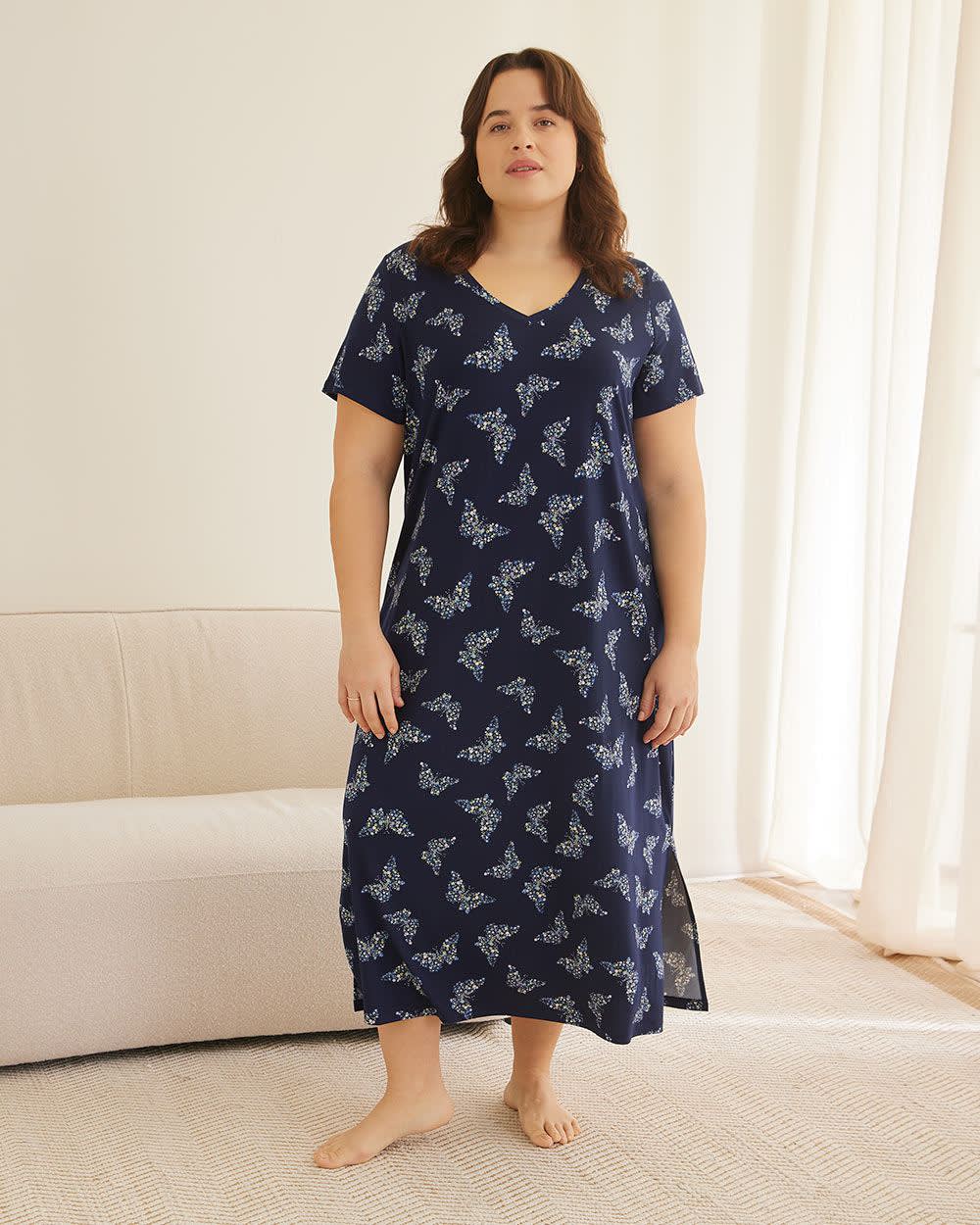 Long Printed Sleepshirt - ti Voglio | Penningtons