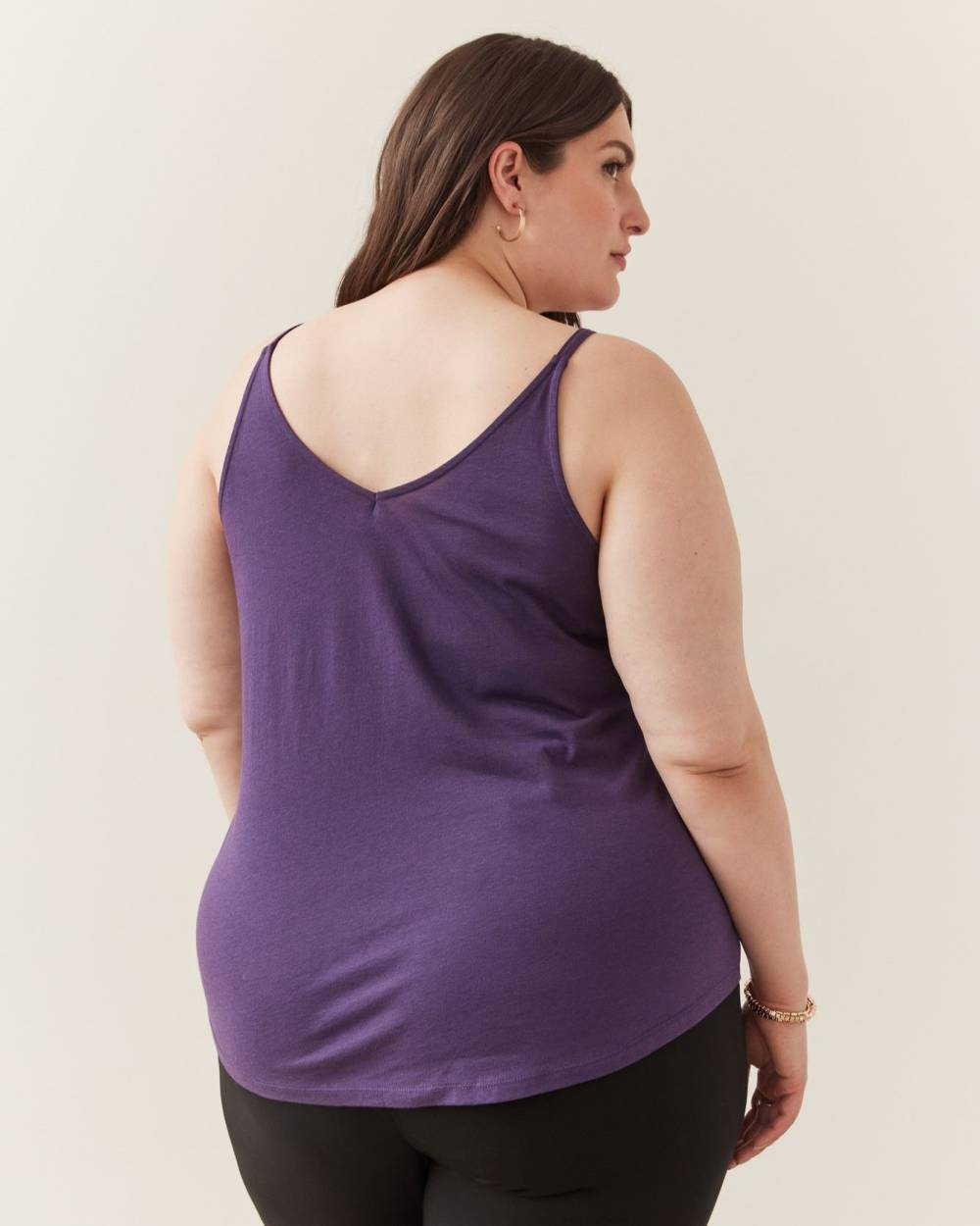 Cotton Blend Sleeveless Relaxed-Fit Cami | Penningtons