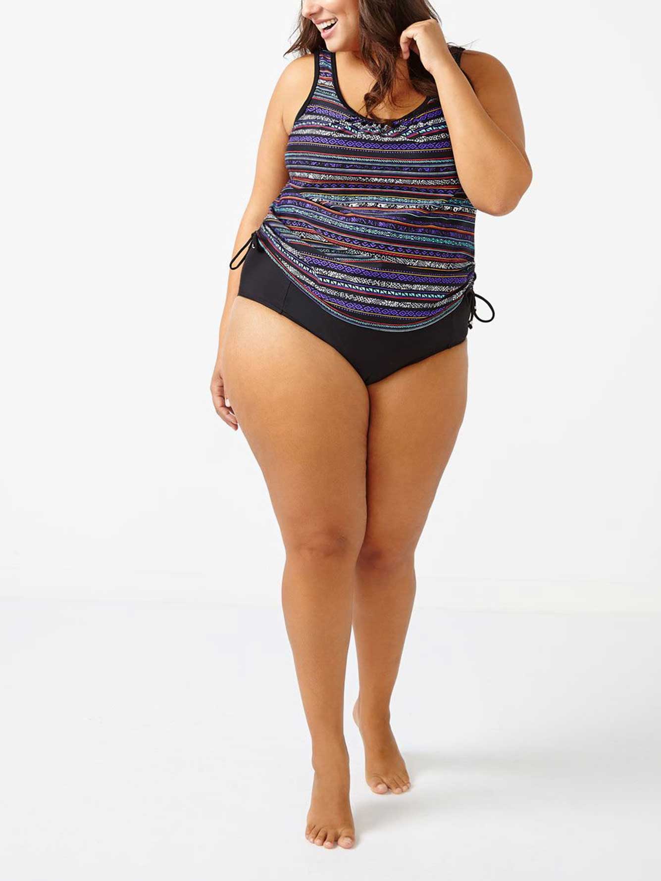 Sea Long Printed Tankini Swim Top Penningtons