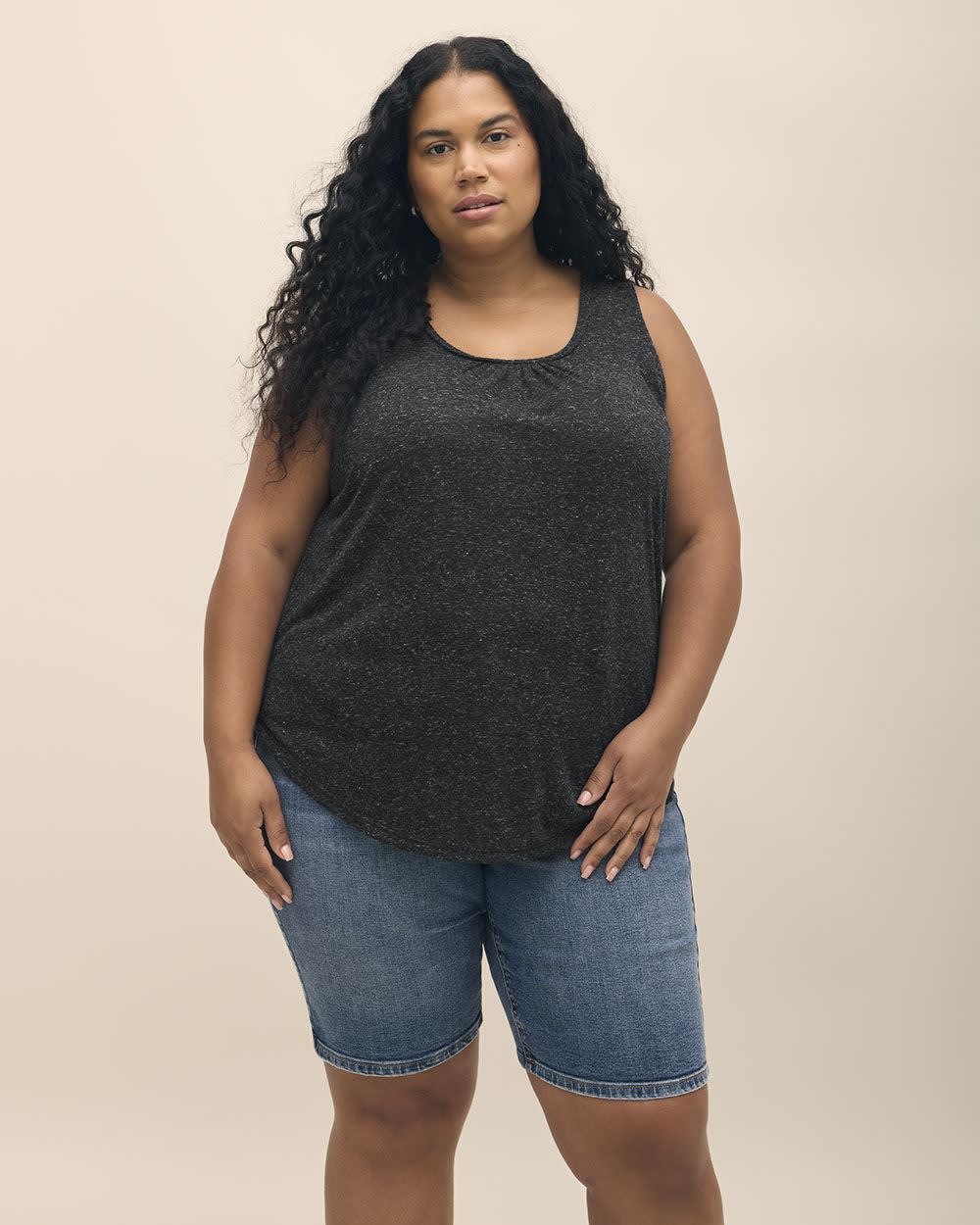 Sleeveless Knit Top with Scoop Neck - PENN. Essentials | Penningtons