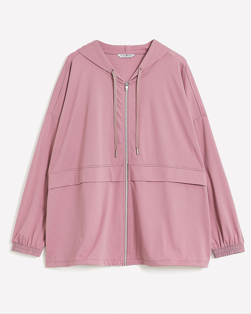 Full-Zip Hooded Jacquard Jacket - Active Zone | Penningtons