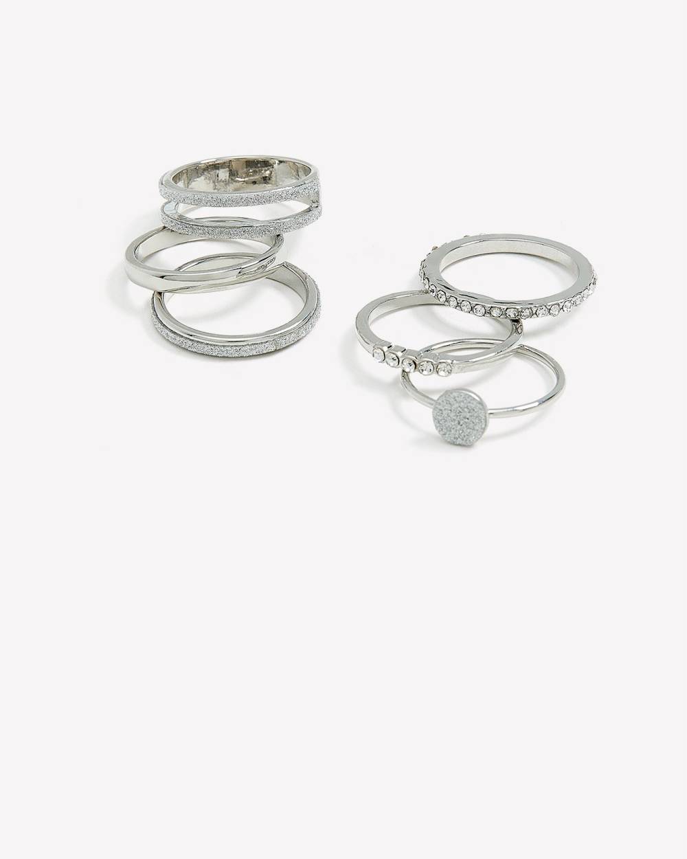 Assorted Rings with Paper Glitter, pack of 6 | Penningtons