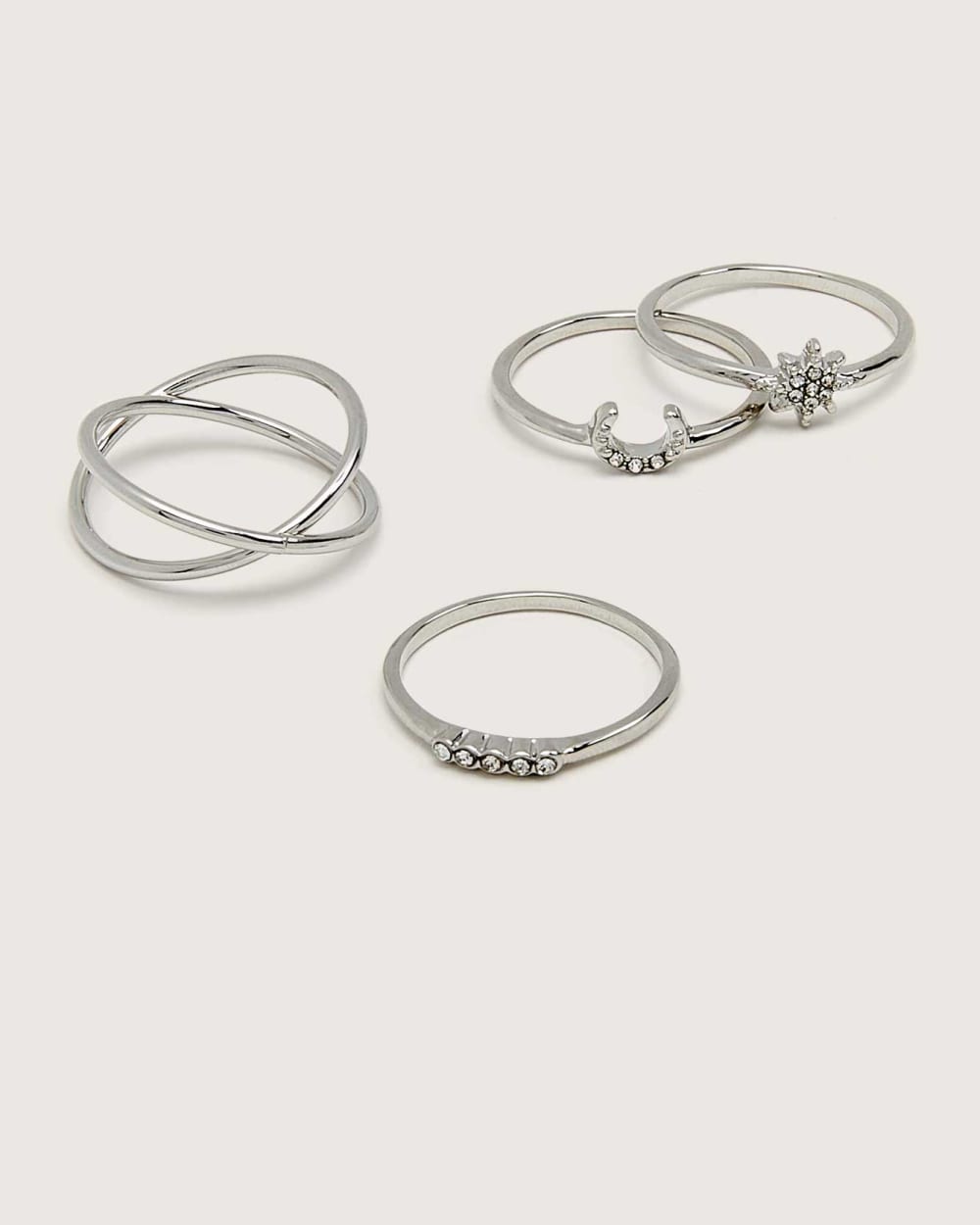 Mixed Celestial Rings, Set of 4 - In Every Story | Penningtons