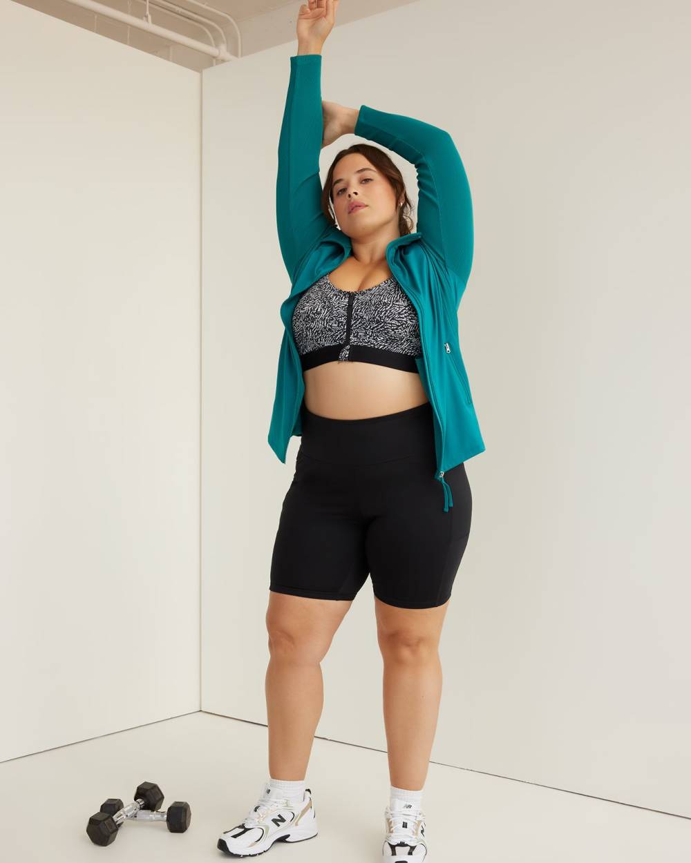 Soutien-gorge sport zébré, sans armatures, maintien moyen, bonnets G-H ...