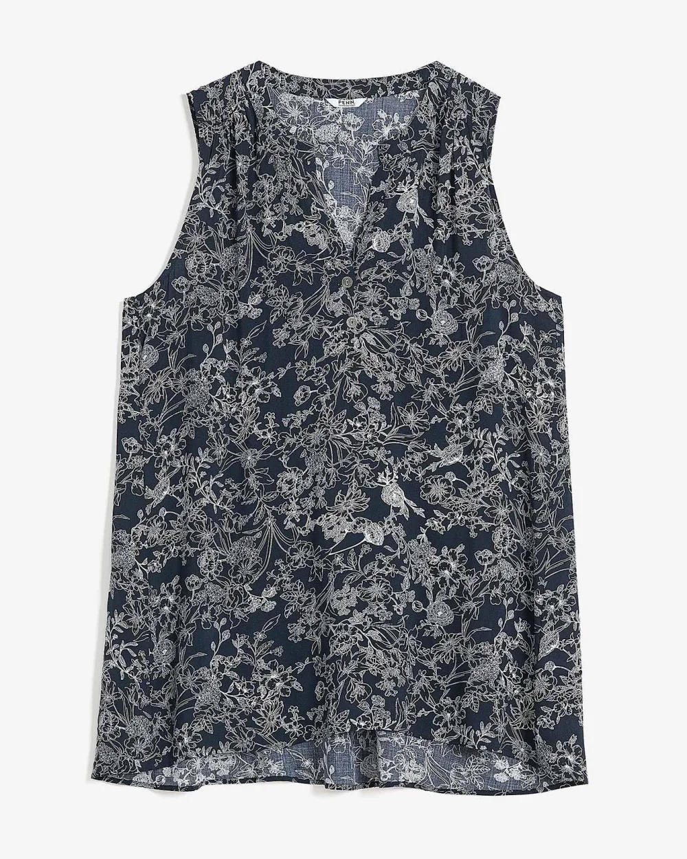 Sleeveless Challis Tunic | Penningtons