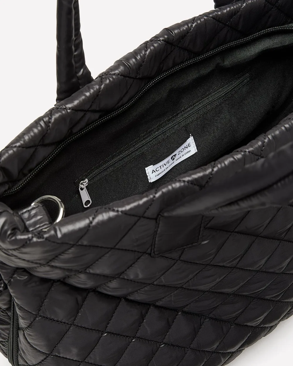 Black Quilted Tote Bag - Active Zone | Penningtons