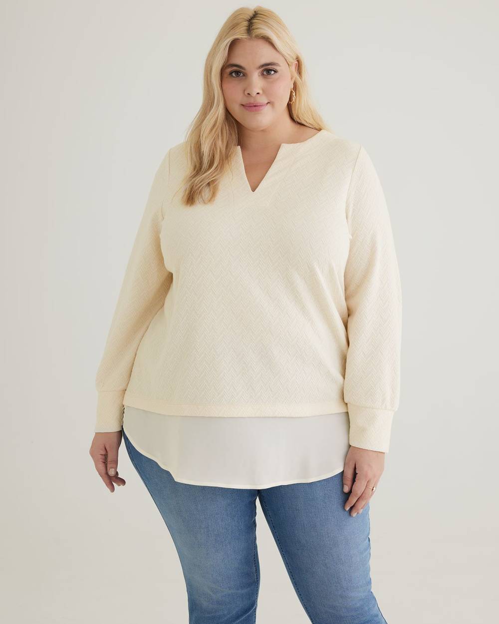 Long Sleeve Fooler Tunic | Penningtons