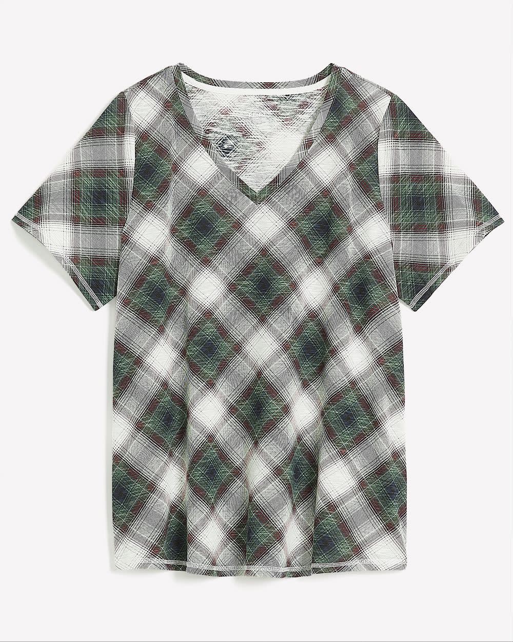 Printed Curvy-Fit Tee - PENN. Essentials | Penningtons