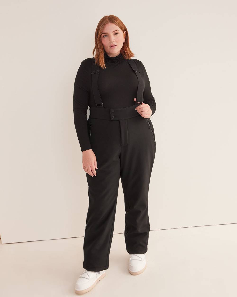 Responsible, Black Snow Pants with Suspenders - Active Zone | Penningtons