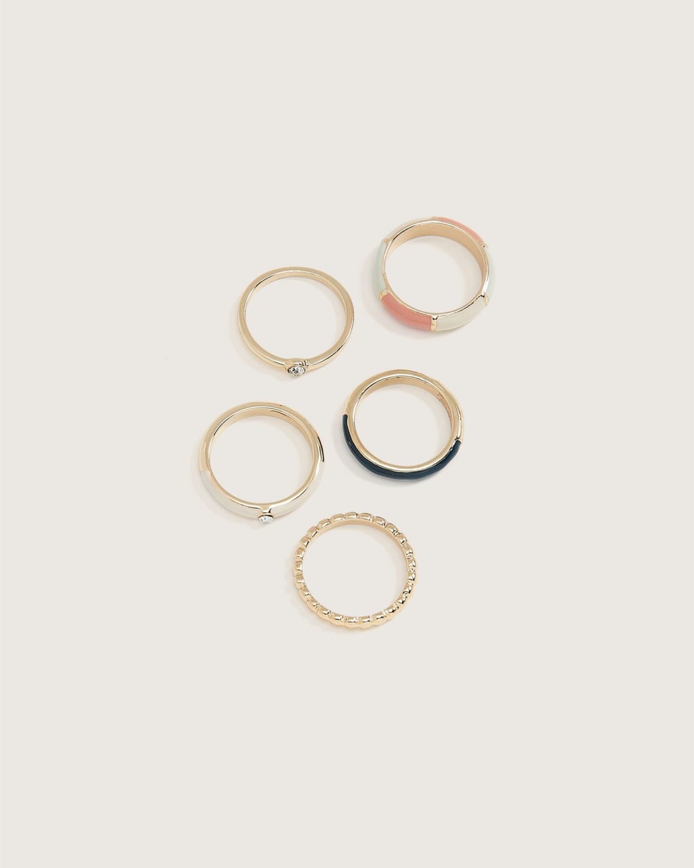 Assorted Coloured Rings, Set of 5 | Penningtons