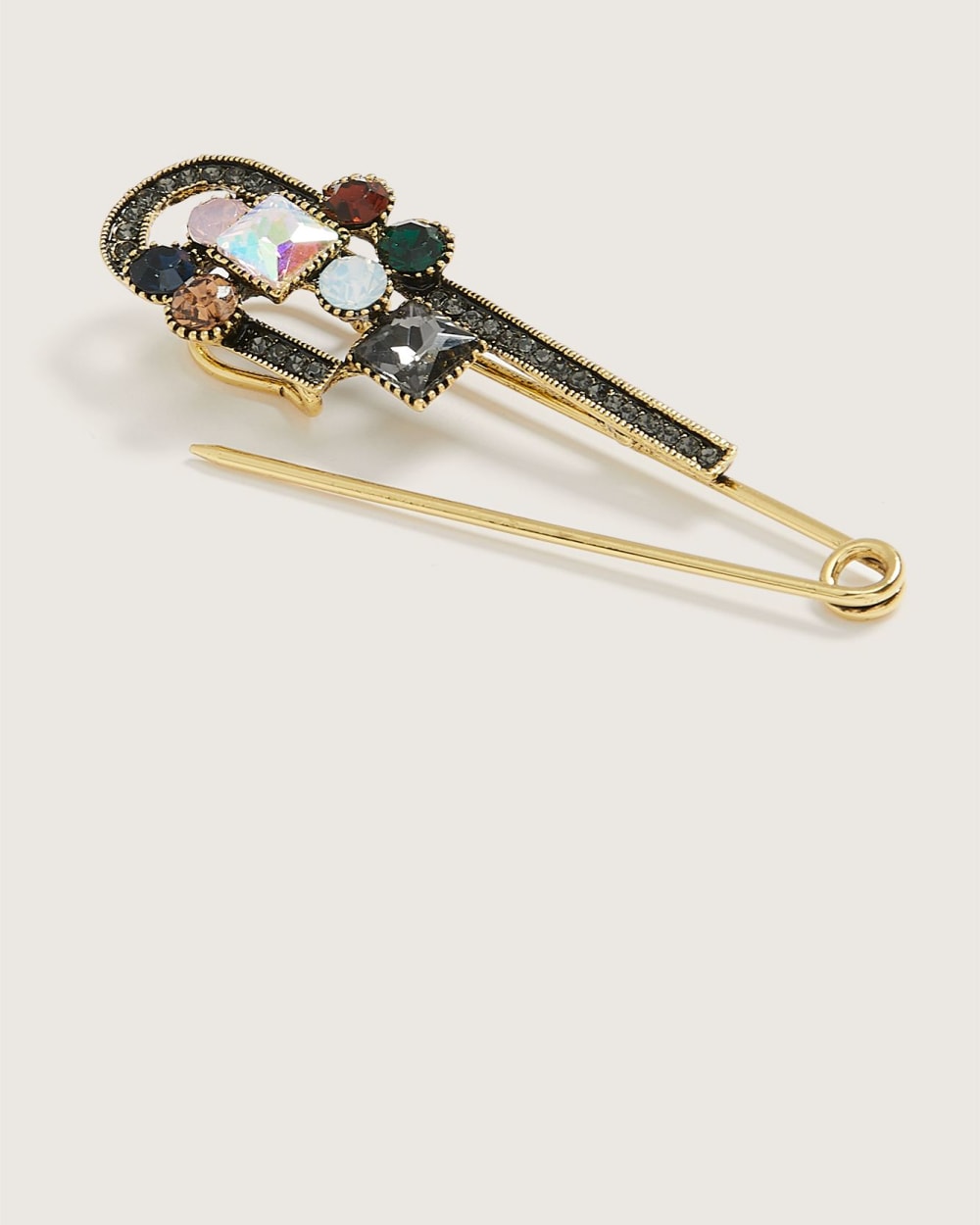 Fashion Pin Shape Broche with Stones | Penningtons
