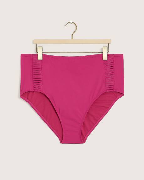 Solid Swim Brief with Shirring | Penningtons