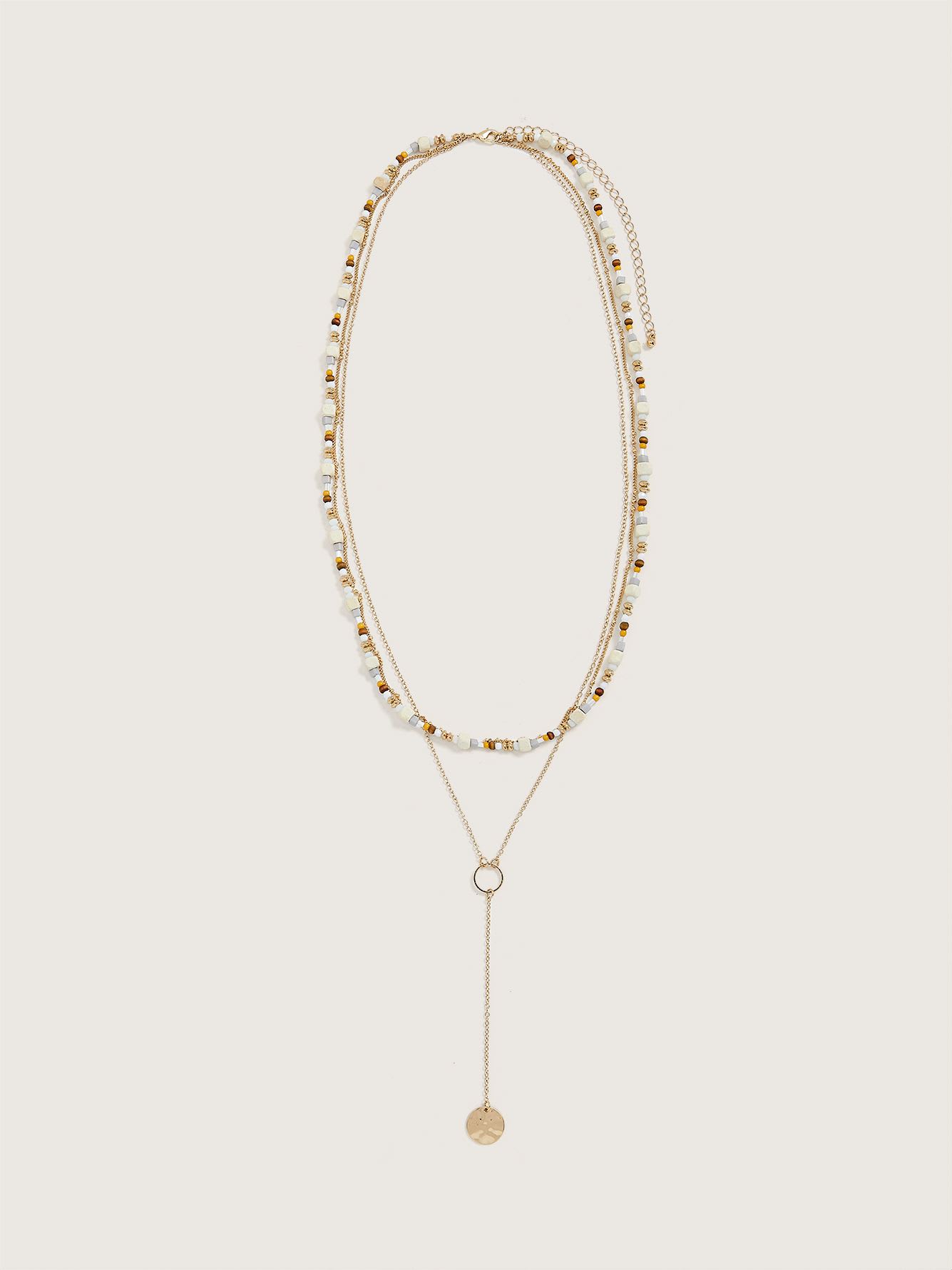 Beaded Layered Necklace | Penningtons