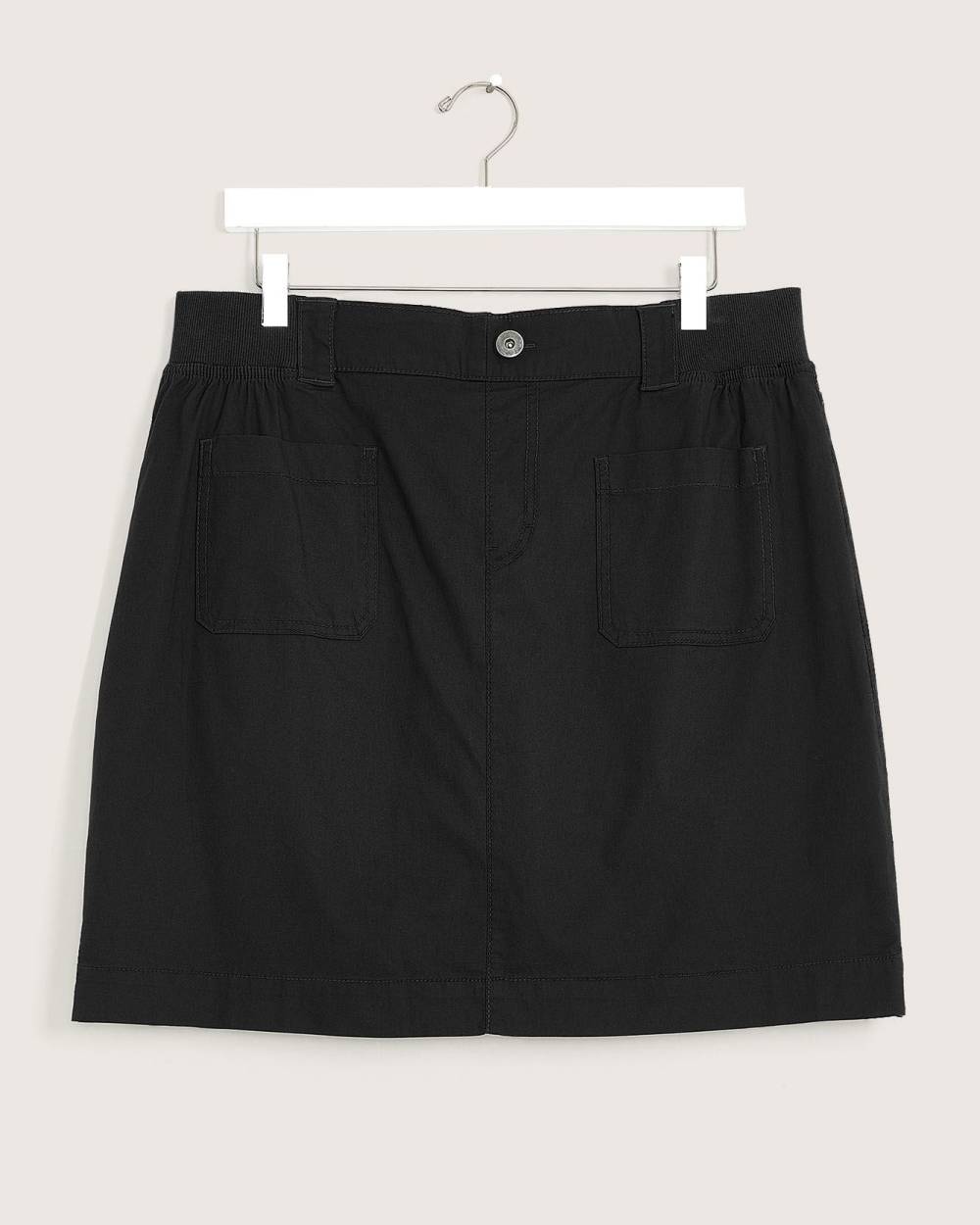 Cotton Cargo Skort with Rib Waistband | Penningtons