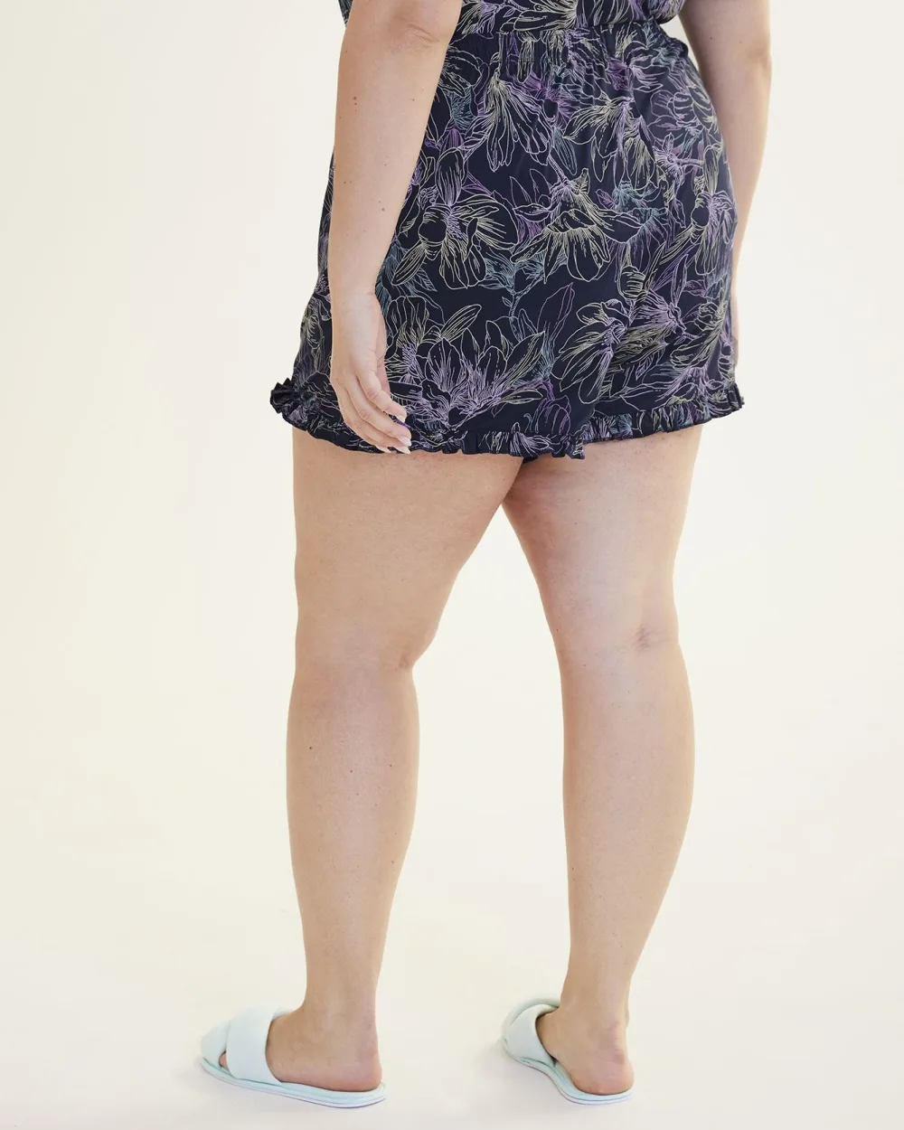 Responsible, Printed Boxer with Frilled Hem - ti VOGLIO | Penningtons