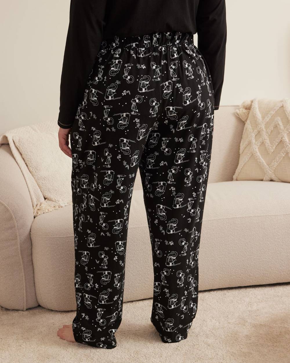 Printed Straight-Leg Knit Pyjama Pant - ti Voglio | Penningtons