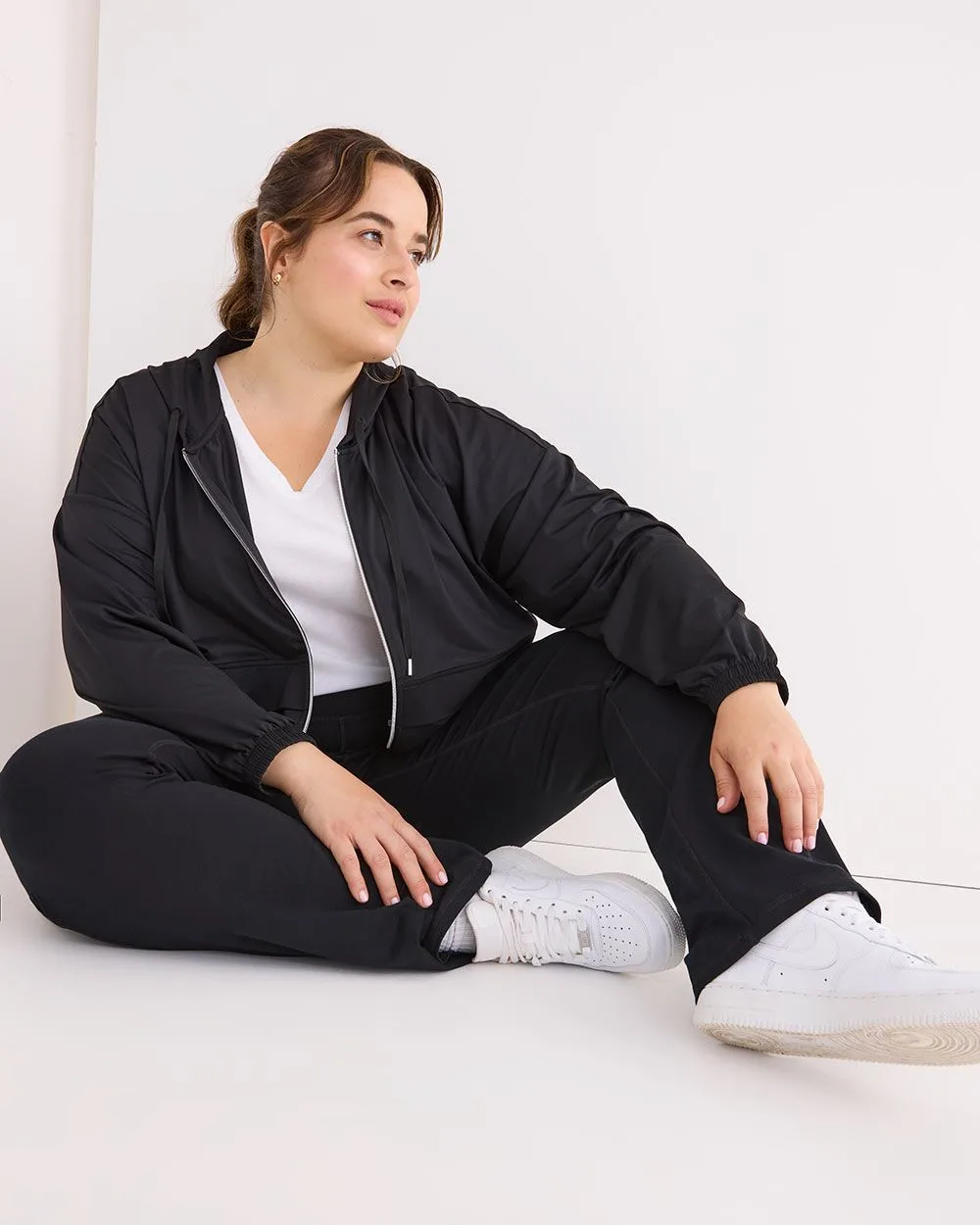 Full-Zip Hooded Jacquard Jacket - Active Zone | Penningtons