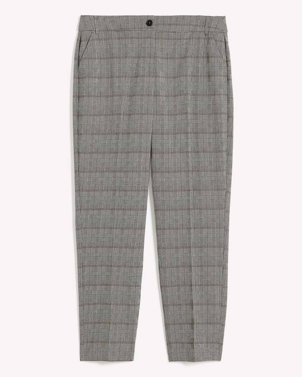 Plaid Curvy-Fit Straight-Leg Pant | Penningtons