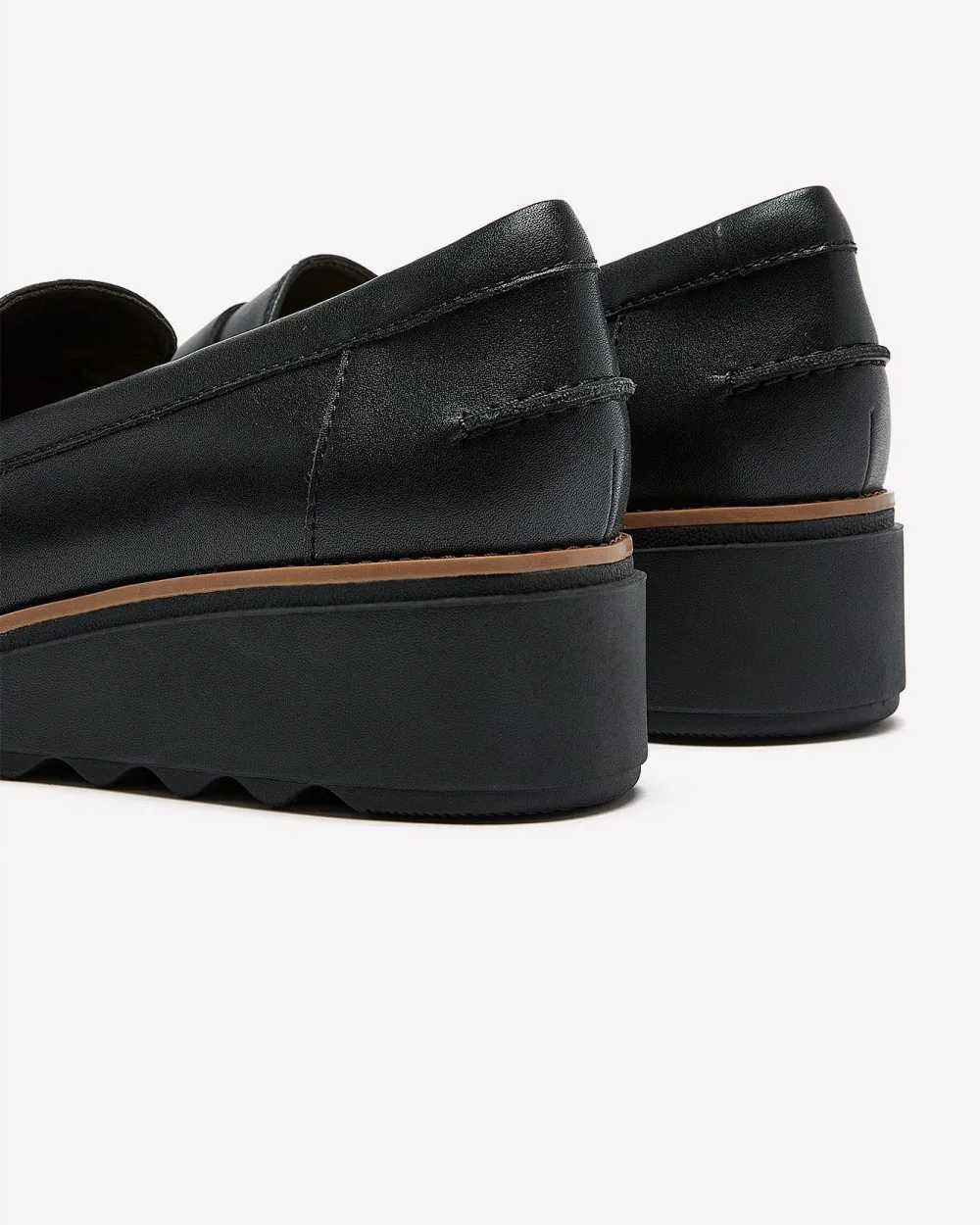 Wide-Width, Sharon Gracie Black Leather Loafers - Clarks | Penningtons