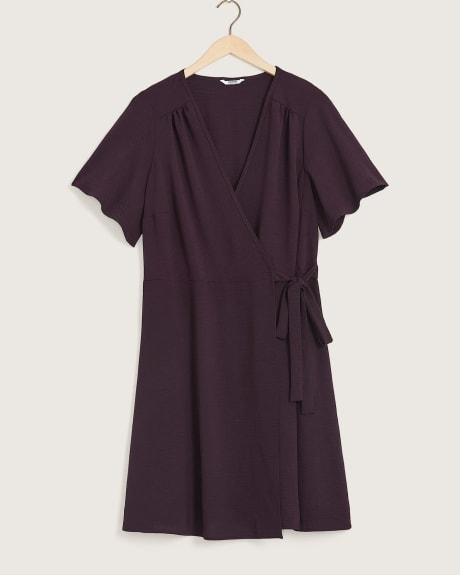 Robe cache-coeur avec ourlet à volants | Penningtons