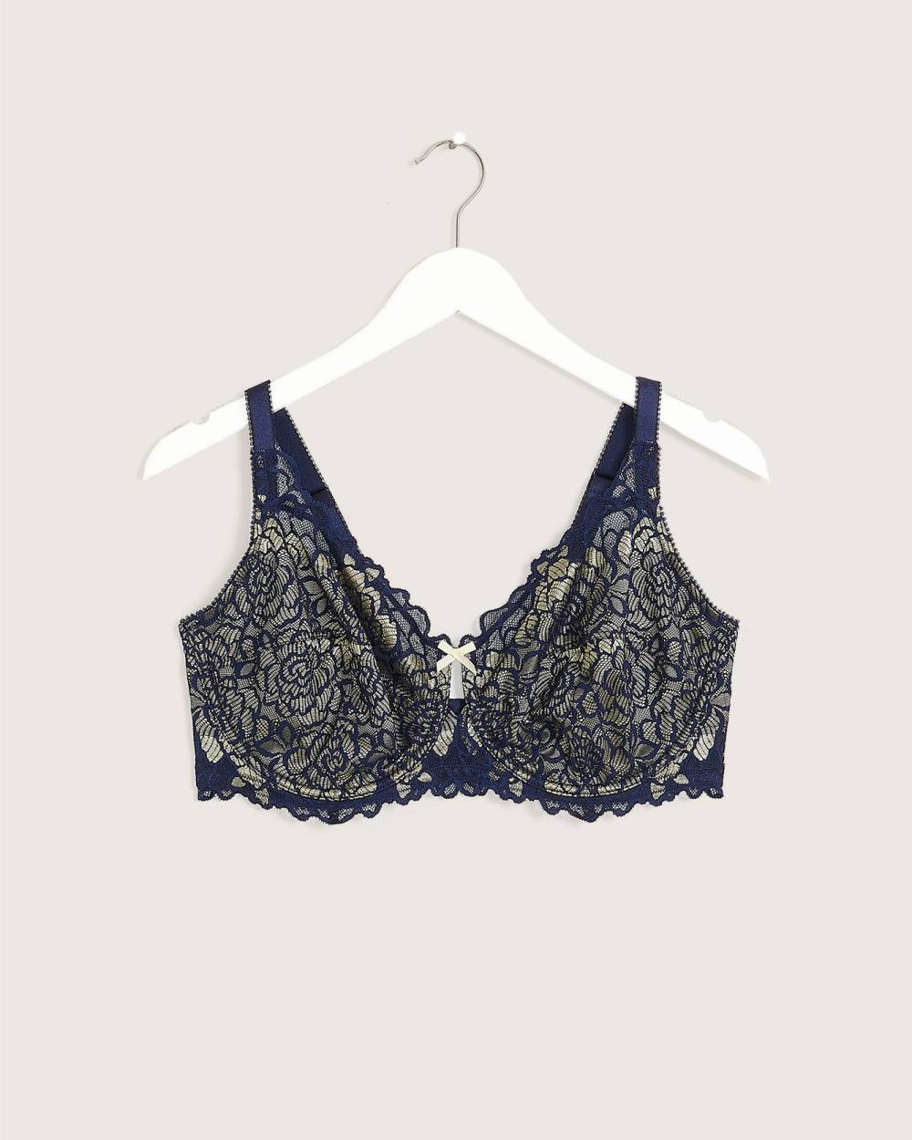 Femme Couture 2-Tone Lace Underwire Bra - Déesse Collection | Penningtons